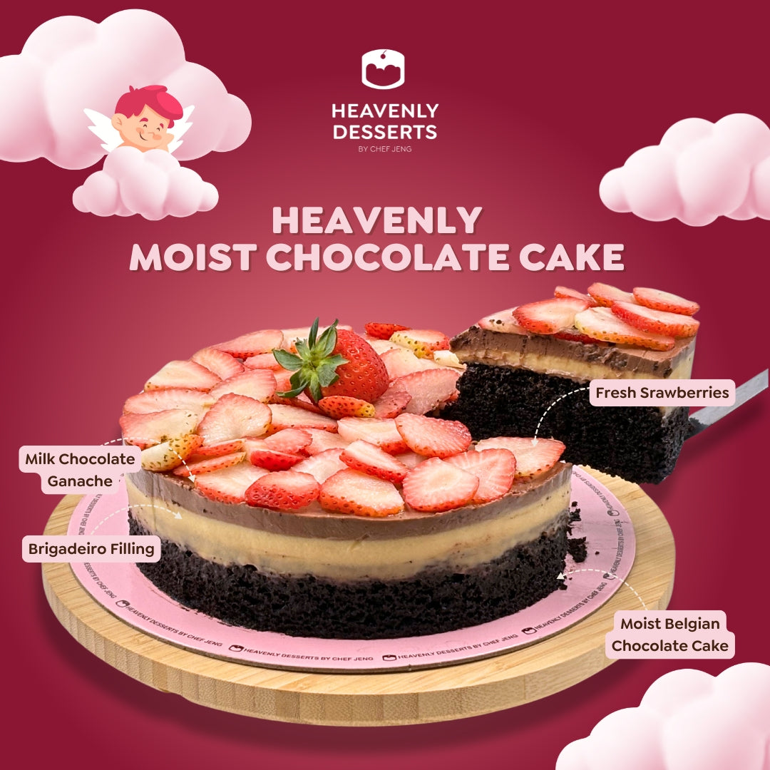 Heavenly Moist Chocolate Cake 8" x 3" – Heavenly Desserts